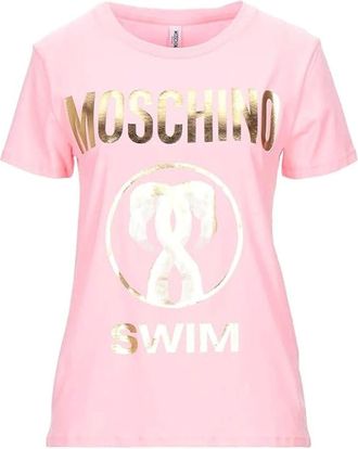 Moschino Femme, Tops, Rose, Taille: 36 FR T-shirt Gold A1906
