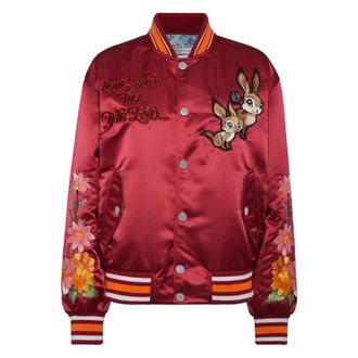 Philipp Plein Oversized Bomber Fairy - - Jackets - Damen - Rot - S