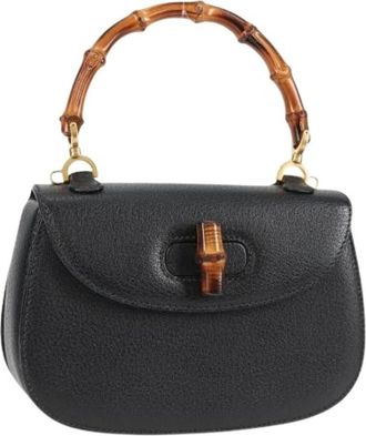 Gucci Pre-owned Cuir sacs-main - Femme - Pre-owned - Noir - Taille: ONE Size