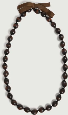 SOEUR COLLIER ZEBRA MARRON