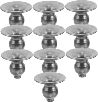 Garneck 10 Stück Kerzenständer Aus Eisen Zubehör Dekoration Weihnachtskerzenhalter Kerzenständer Aus Eisen Teelichthalter Zarter Kerzensockel Kreativer