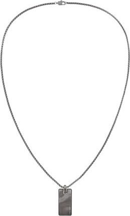 Calvin Klein Collier avec Pendentif pour Homme Collection CK METALLIC WAVES Avec Plaquage Ionique Acier Métallique (IP) - 35100032