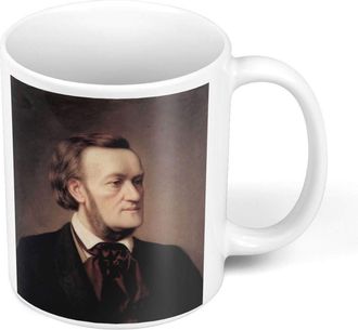 Fabulous Keramische Becher 325ml Richard Wagner Komponist Deutsch Portrait Malerei