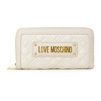 Love Moschino Femme, Accessoires, Beige, Taille: ONE Size Portefeuille matelass&eacute; en PU dagneau pour femme