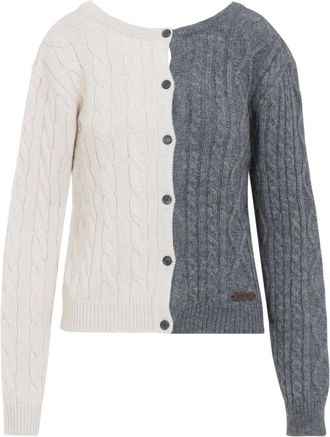 Moschino Femme, Pulls, Multicolore, Taille: 38 FR Bicolor Cardigan