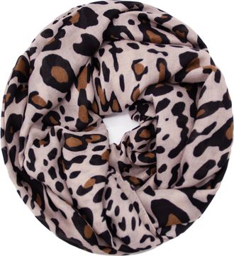 Glamexx24 Damen Loop Schal Leopard Muster Langschal Schlauchschal Tuch Loopschal M&auml;dchen Animal Print Tuch