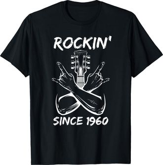 BDAZ Rockin Since 1960 Rockgitarre zum 66. Geburtstag, 66 Jahre alt T-Shirt