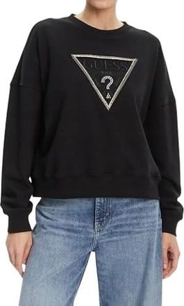 Guess Sweat (IT, Texte, M, Regular, Regular, Black E26GU03 W5YQ04KC8I0 JBLK)