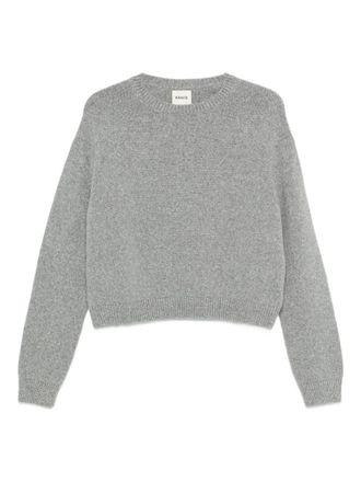 Khaite pull c&ocirc;tel&eacute; en cachemire - Gris