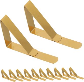 UPKOCH 12 Stück Teiliges Verstellbare Edelstahl Tischdeckenklammern Starke Tischklammern für Innen Außen rutschfeste Tischtuchhalter für Gartentisch Hochzeit