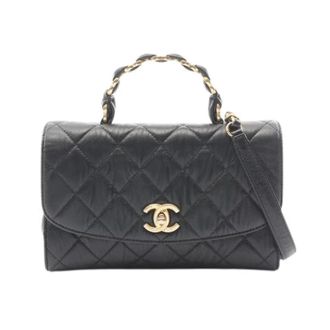 Chanel Pre-owned Matelasse Leder Henkeltasche Umh&auml;ngetasche - - Pre-owned - Damen - Schwarzk - ONE SIZE