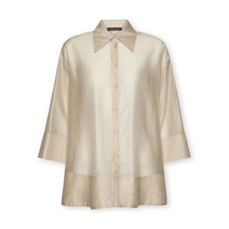 Elena Miro Damen, Blusen & Hemden, Beige, SGr&ouml;&szlig;e