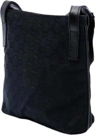 Gucci Sac bandouli&egrave;re Pre-owned en toile - Femme - Pre-owned - Noir - Taille: ONE Size
