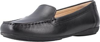 Geox Femme D Annytah Moc A Mocassins, Black, 37.5 EU