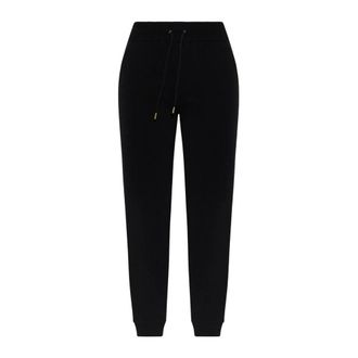 Balmain Pantalon en Laine avec Logo Brod&eacute; - Femme - Pantalons - Noir - Taille: 34 FR