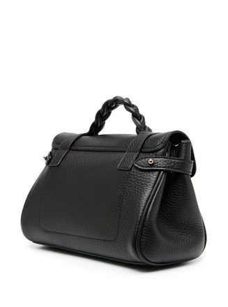 Mulberry Womens Handbag Alexa Mini Black Pebbled Leather Calf Handbags Hand Bags