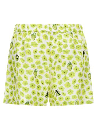 Versace Womens Multicolor Silk Bermuda Shorts