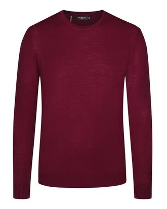 Maerz Pullover aus Merinowolle mit Rundhalsausschnitt in