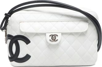 Chanel sac porté épaule Cambon (2004-2005) - Blanc