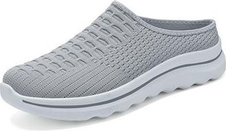 Alexis Leroy Chaussures Femmes Slip on L&eacute;geres Respirantes - Chaussures de Maison pour Marche et Loisir Gris 39 EU