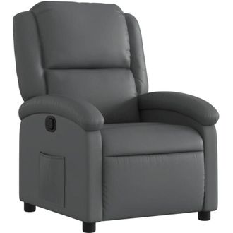 vidaXL Relaxsessel Grau Kunstleder - Vidaxl