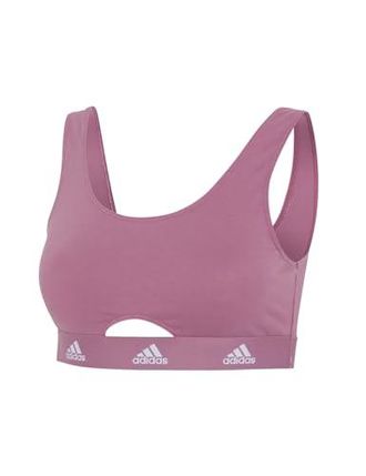 adidas Damen Unterw&auml;sche Bustier BH-Scoop Bralette-Sport Active Comfort Cotton Soutien-Gorge, 557 Wonder Orchid, M Femmes