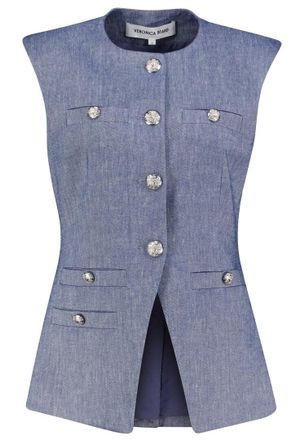 Veronica Beard Damen Weste mit Leinen TAMARA