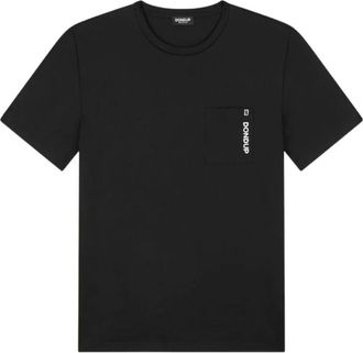 Dondup Homme, Tops, Noir, Taille: M T-Shirt en jersey avec logo