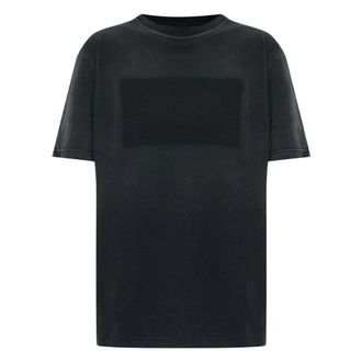 Maison Margiela Kurz&auml;rmeliges Rundhals-T-Shirt - - Tops - Herren - Schwarzk - S