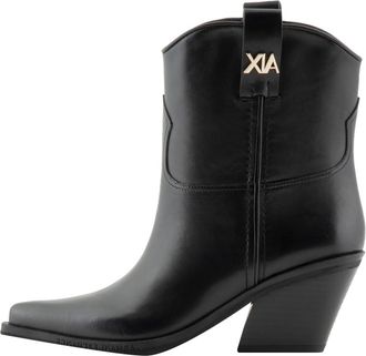 A|X Armani Exchange Ampero Womans Genuine leather, metal logo detail, Ankle Boot, Black, 40.5