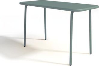 Vente-Unique Table de jardin pour enfants en m&eacute;tal L.80 cm - Vert amande - POPAYAN de MYLIA