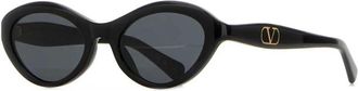 Valentino Garavani Femme, Accessoires, Noir, Taille: ONE Size VLogo Signature Lunettes de soleil Cat-Eye