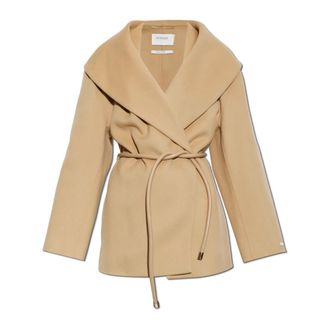 Sportmax Uguale Short Wool Coat - Femme - Manteaux - Beige - Taille: 36 FR