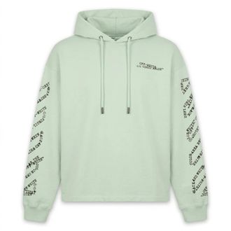 Off-white Type Arrow Diag Loose Hoodie - - Sweatshirts & Hoodies - Herren - Gr&uuml;n - M