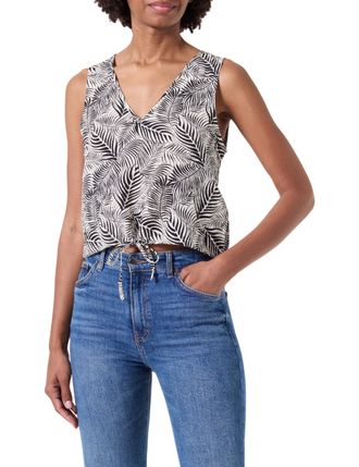 Vila VILIMIA KIW S/L V-Neck Crop TOP