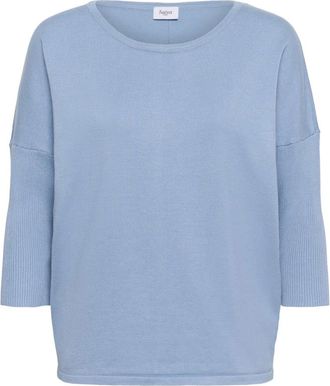 Saint Tropez Femme, Pulls, Bleu, Taille: 38 FR Maille &agrave; col rond