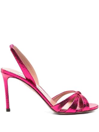 Aquazzura Sandalen - Open Toe Slingback Sandals - Gr. 36 (EU) - in Rosa - f&uuml;r Damen