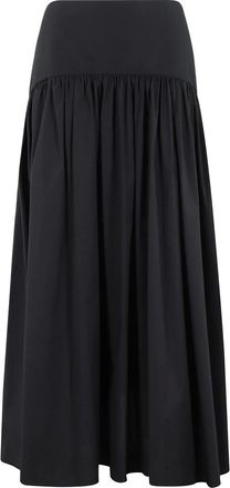 Staud Staud, Femme, Jupes, Noir, Taille: 38 FR Jupe Midi Fluide dans le Style Procida
