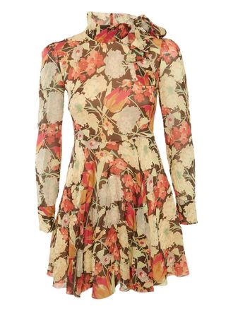 Red Valentino Kleid mit Print - Rosa