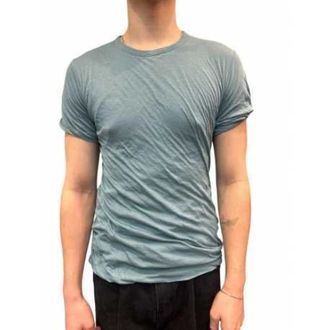 Rick Owens Homme, Tops, Bleu, Taille: M Double SS T