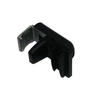 Gardinia Plissee-Klemmträger Concept, Kompatibel mit Concept Plissees und Wabenplissees, Ohne Bohren, Verstellbar (5-25 mm), Metall/Kunststoff, Schwarz, 4 Stüc