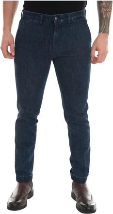 Fay Jean Coupe Chino - Homme - Pantalons - Bleu - Taille: 3XS