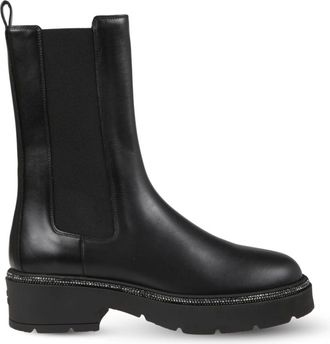 Rene Caovilla Femme, Chaussures, Noir, Taille: 37 EU Bika Chelsea Bottes