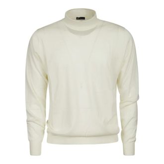 Hindustrie Herren, Strickwaren, Weiß, LGröße