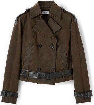 Motivi Femme, Vestes, Brun, Taille: 40 FR Veste clout&eacute;e en tissu enduit