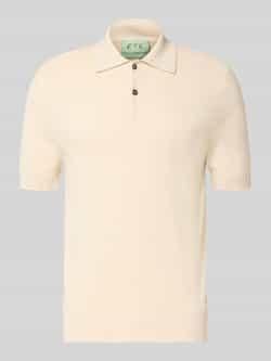 FTC Slim Fit Poloshirt mit Kaschmir-Anteil