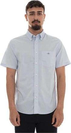 GANT Homme, Chemises, Bleu, Taille: 3XL Chemise &agrave; manches courtes