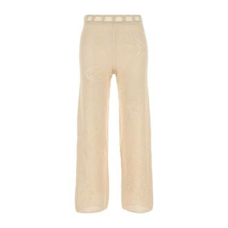 Bode Hose mit H&auml;keldetails - - Trousers - Damen - Beige - XS