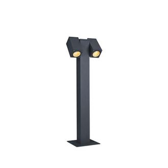 SLV THEO PATHLIGHT | Stehleuchte, LED Außen-Beleuchtung für Wege, Wände, Eingänge, Outdoor Garten-Lampe, Außenleuchte, Standleuchte |quadratisch, IP44, 2x