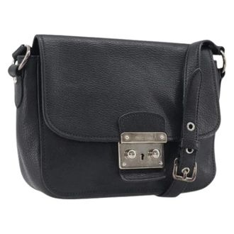 Miu Miu Sac &agrave; bandouli&egrave;re Pre-owned - Femme - Pre-owned - Noir - Taille: ONE Size
